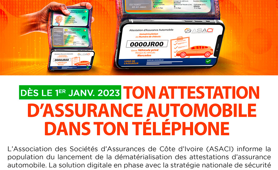 Lancement de la Dématérialisation des Attestations d'Assurance ...