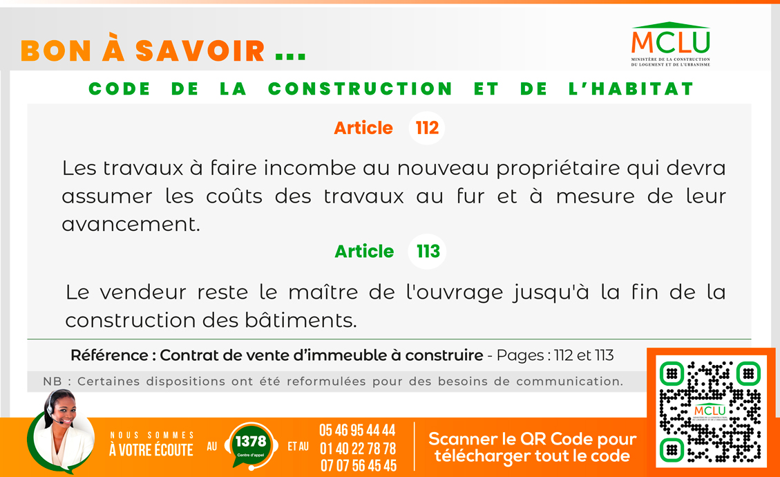 Code de la Construction et de l'Habitat : Bon à Savoir - Abidjan.net ...