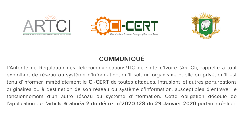 Centre National de veille et de réponse aux Incidents de Sécurité ...