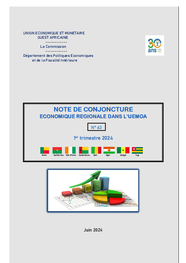 Note de conjoncture économique régionale dans l’UEMOA du premier trimestre 2024 - Abidjan.net ...