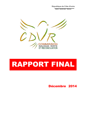 Le rapport de la CDVR - Abidjan.net Documents