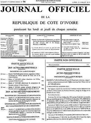 Journal Officiel - Abidjan.net