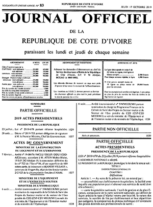 Journal Officiel - Abidjan.net