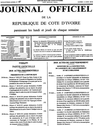 Journal Officiel - Abidjan.net