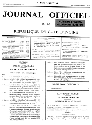 Journal Officiel - Abidjan.net
