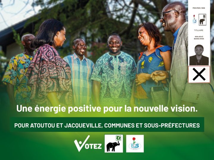 Législatives 2021: les affiches de campagnes de la candidate Aka-Adjo à Jacqueville - Abidjan ...