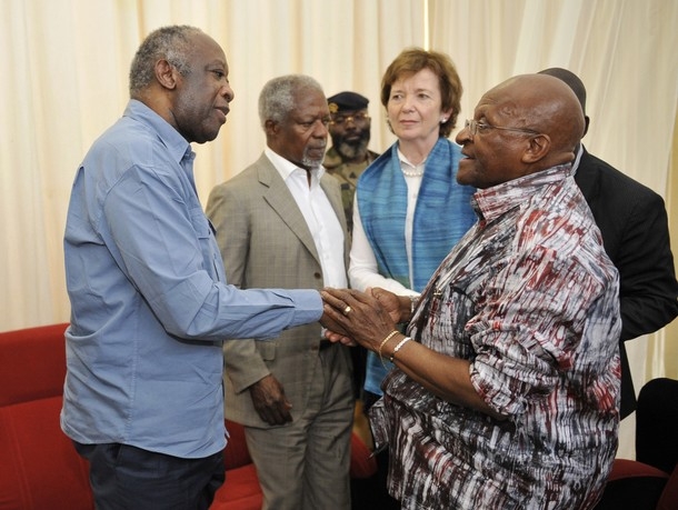 Côte d`Ivoire: Annan, Tutu et Robinson rendent visite à Gbagbo à ...