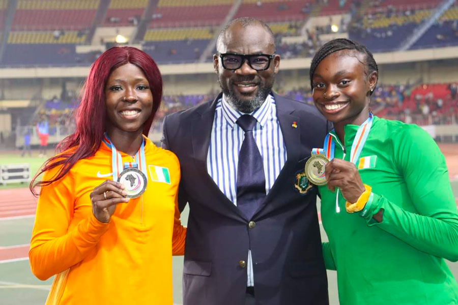 9 ème jeux de la Francophonie : les ivoiriens Jessica Gbaï et Cheickna ...