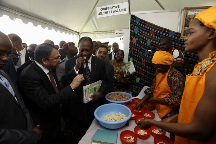 Bouaké : Le chef de l’Etat, SEM Alassane Ouattara inaugure une usine de ...