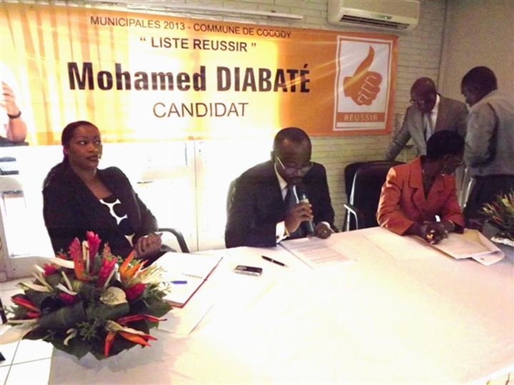 Municipales 2013/ Mohammed Diabaté, candidat indépendant, a présenté ...
