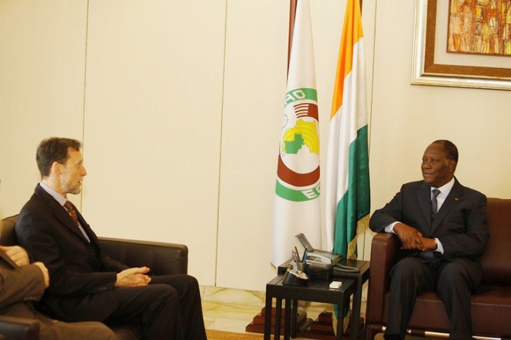 Audiences du chef de l`Etat: Nick Wescott (Union européenne) chez le ...