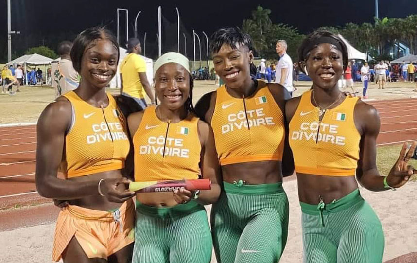 Athlétisme : l'équipe de relais 4x100m féminin de Côte d'Ivoire qualifiée pour les Jeux ...