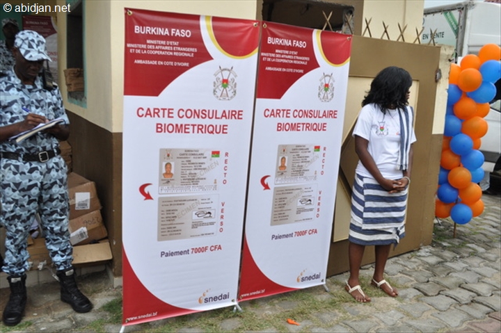 Lancement de la nouvelle carte d’identité consulaire biométrique des burkinabés vivant en côte d ...