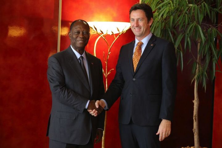 Le président Alassane Ouattara reçoit en audience l`Ambassadeur de ...