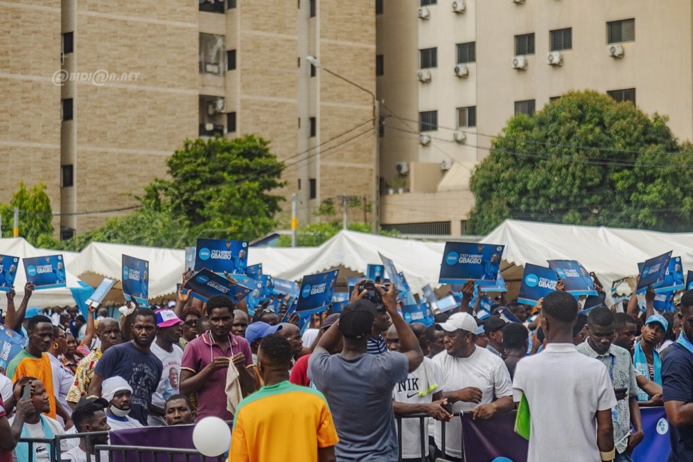 Le président du PPA CI Laurent Gbagbo en tournée « COCOCO » : Etape de la commune de Marcory ...