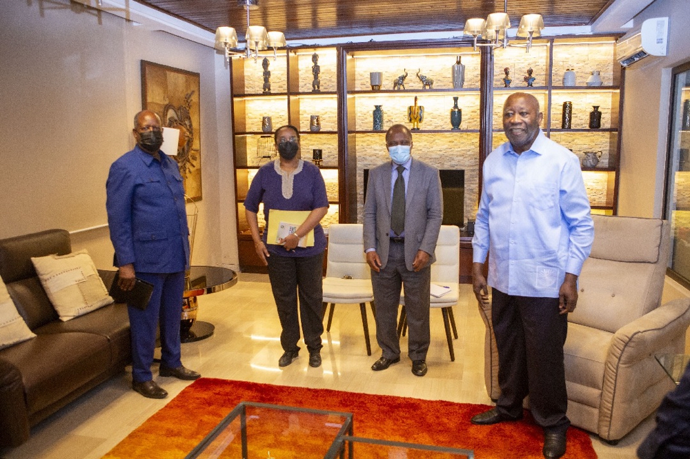 Processus électoral en Côte d'Ivoire : Laurent Gbagbo échange avec le Représentant spécial de l ...