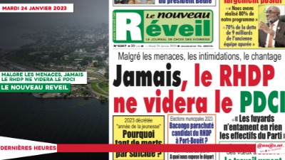 LE TITROLOGUE 24 JANVIER 2023 / Malgré les menaces Jamais le Rhdp ne vIdera le Pdci - Abidjan ...