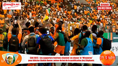 CAN2023 : explosion de joie au stade de Bouaké après la victoire des ...