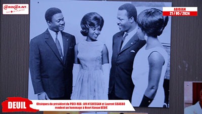 Obsèques du président Bédié : Affi N’Guessan et Laurent Gbagbo lui ...