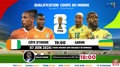 Eliminatoire Coupe du Monde 2026 - Zone Afrique : suivez le match Côte d'Ivoire-Gabon en direct ...