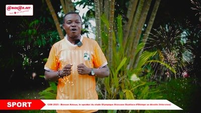 CAN 2023 : Benson Amoua, le speaker du stade Olympique Alassane Ouattara d'Ebimpé se dévoile ...